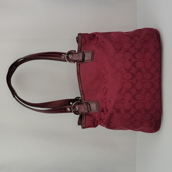 Coach | Bags | Coach Signature Soho Canvas Bag Ruby Pink | Poshmark